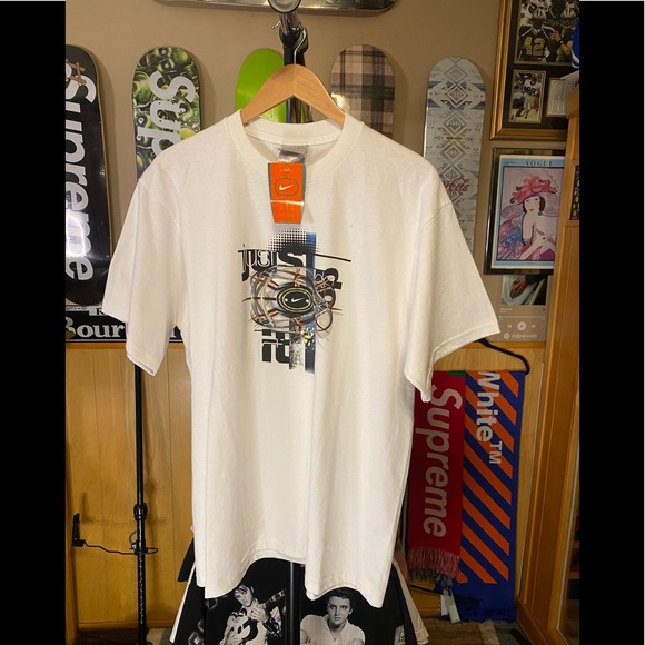 Nike | Shirts | Vintage Nike Gray Tag New With Tags Shirt Just Do It ...